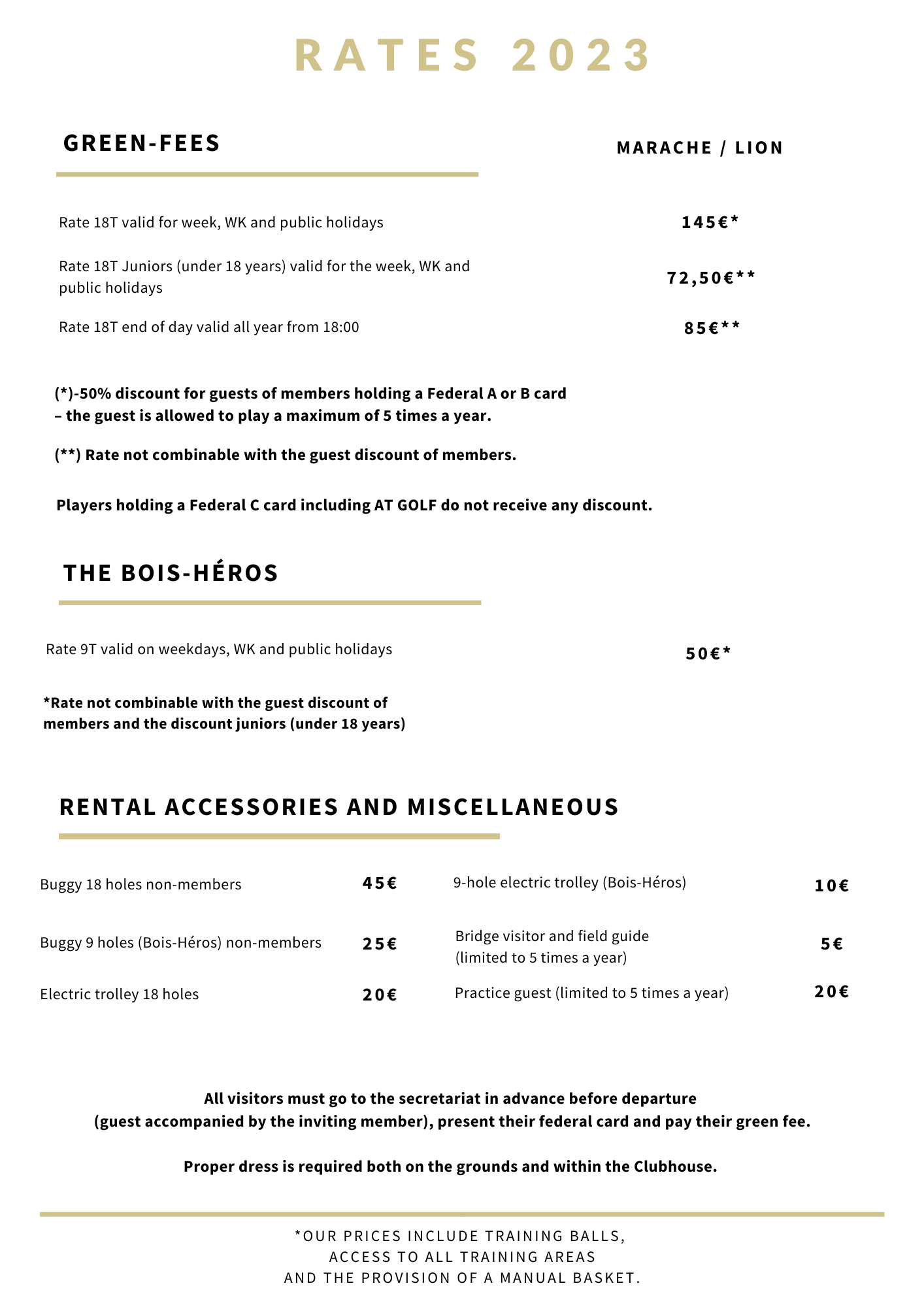 Royal Waterloo Golf Club - Green Fees